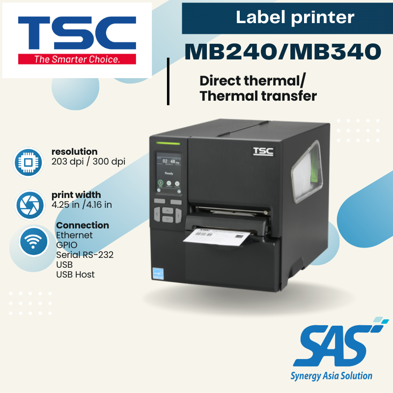TSC MB240 Label printer | synergy-as.com