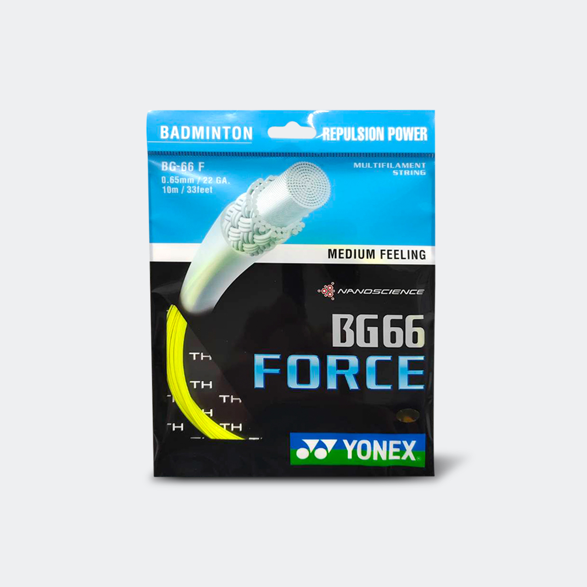 YONEX BADMINTON STRING-BG-66-FORCE Yellow | Sportsworld Shop Online