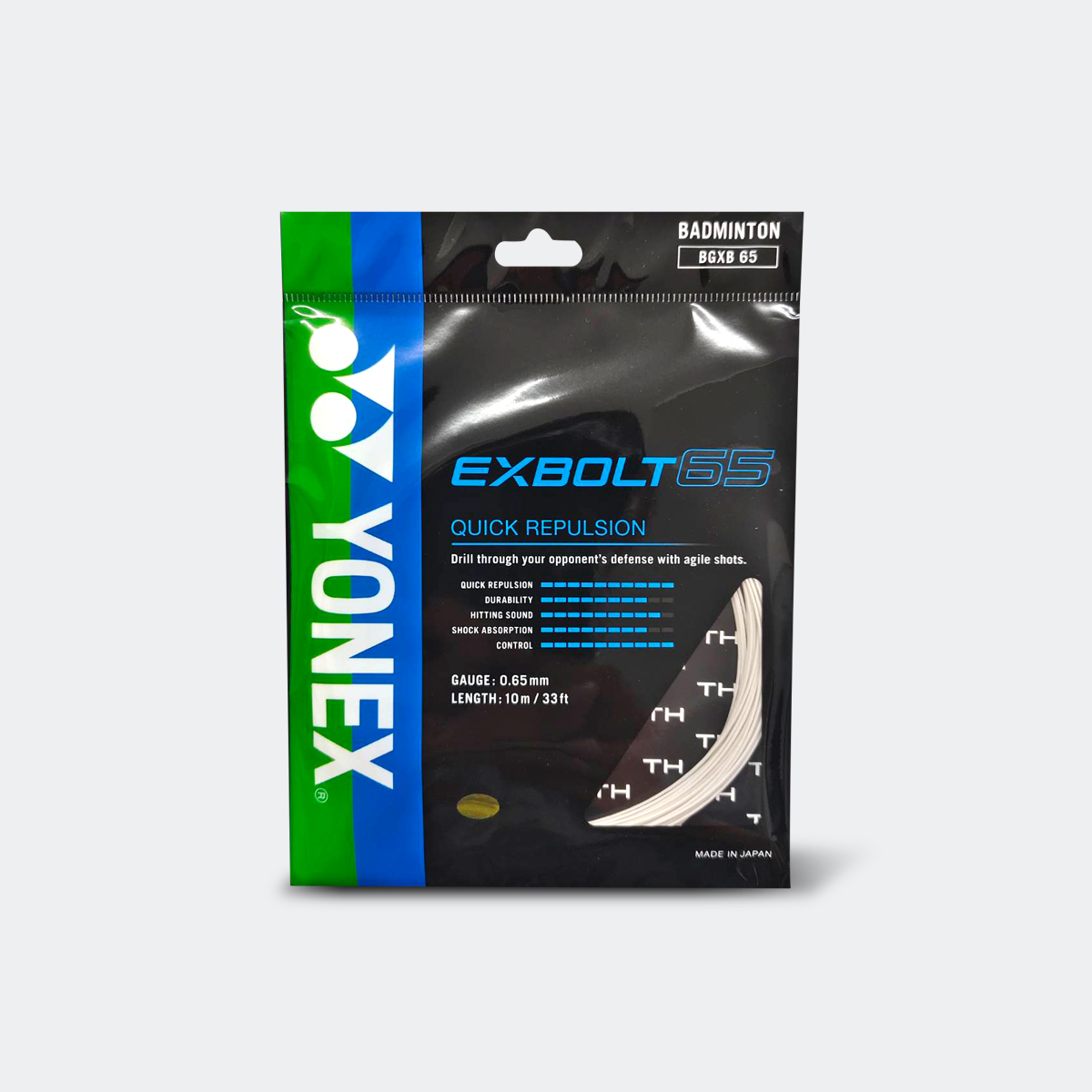 YONEX BADMINTON STRING-EXBOLT-65 White | Sportsworld Shop Online